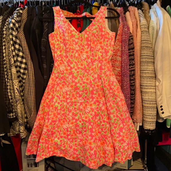 Dresses | Hot Pink Lilly Fit And Flare | Poshmark